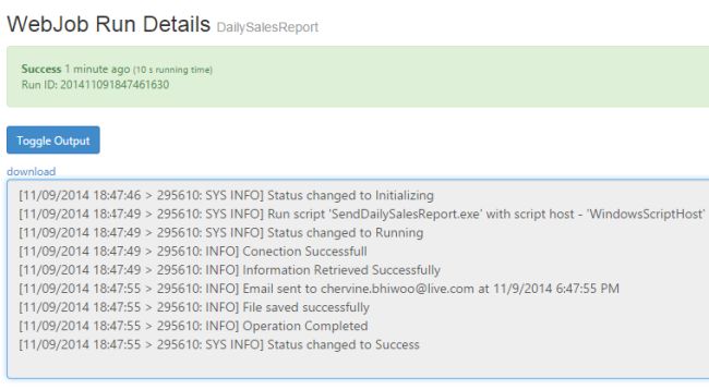 Creating And Deploying Microsoft Azure WebJobs